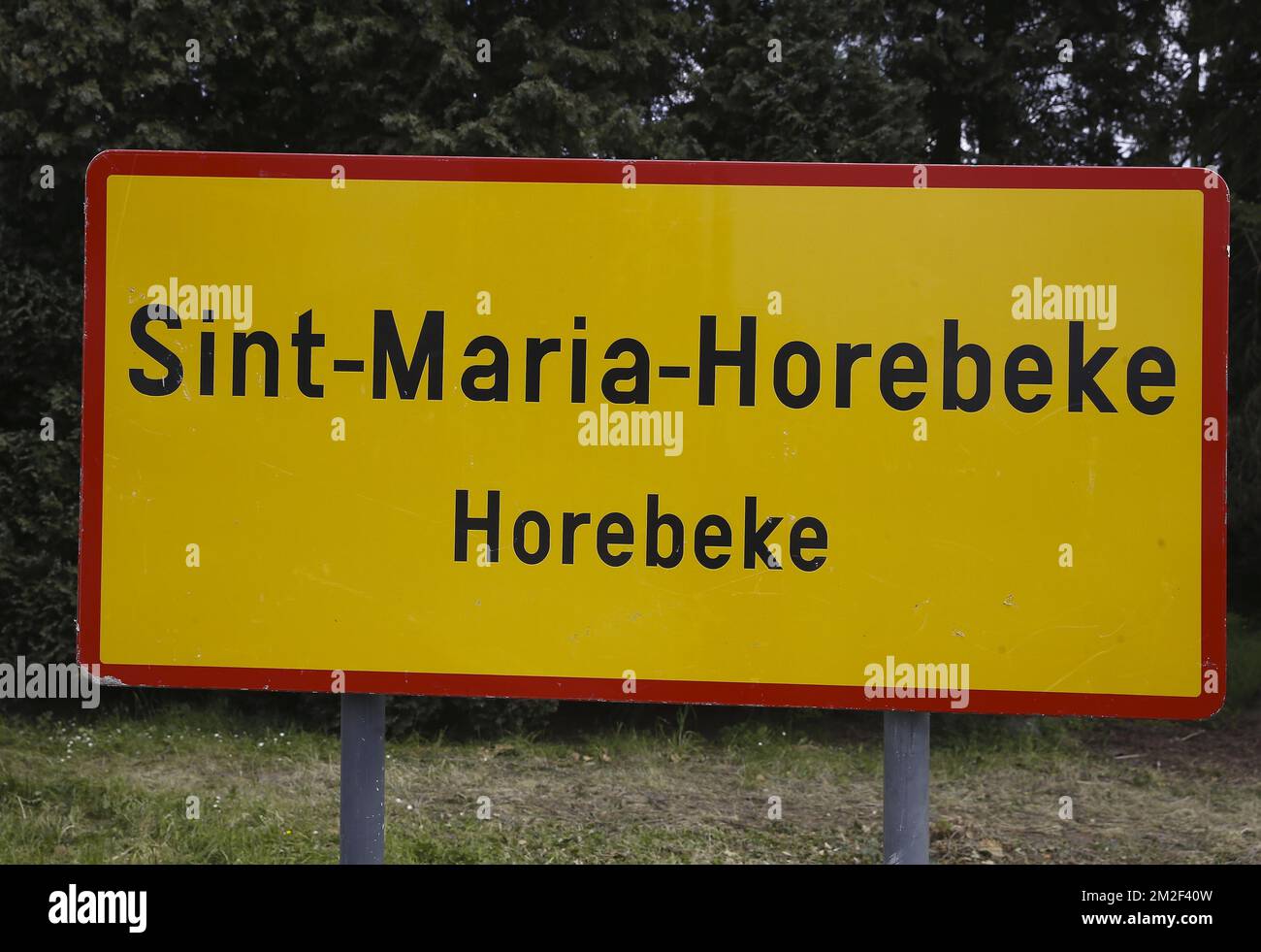 Illustration shows the name of the Sint-Maria-Horebeke, part of ...