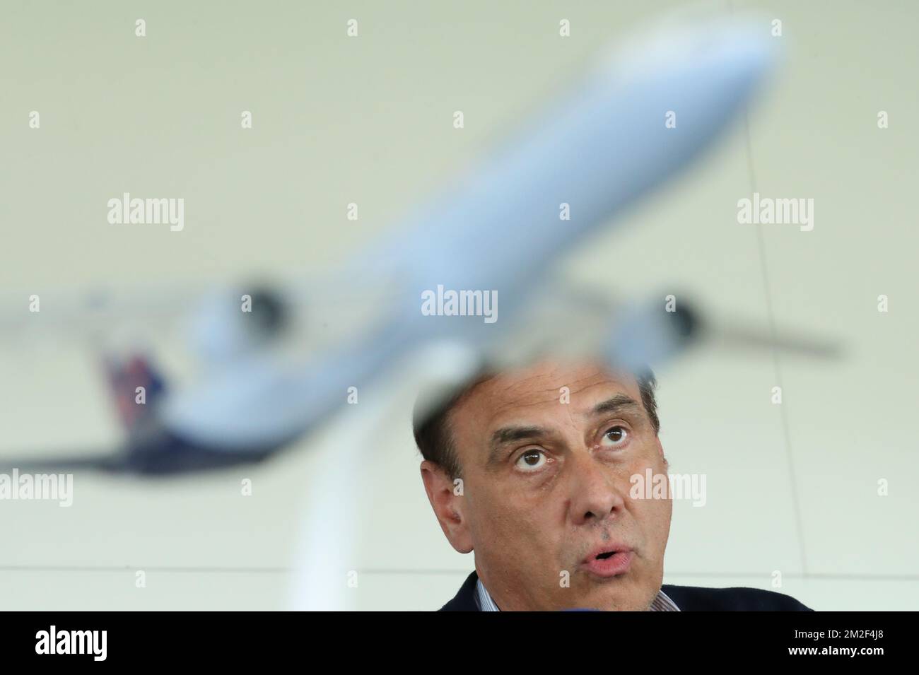 Brussels Airlines COO Thibault Demoulin pictured during a press ...