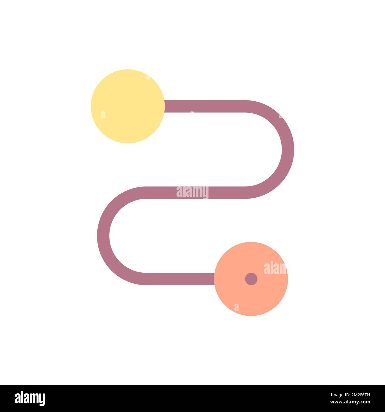 Mail route map Stock Vector Images - Alamy