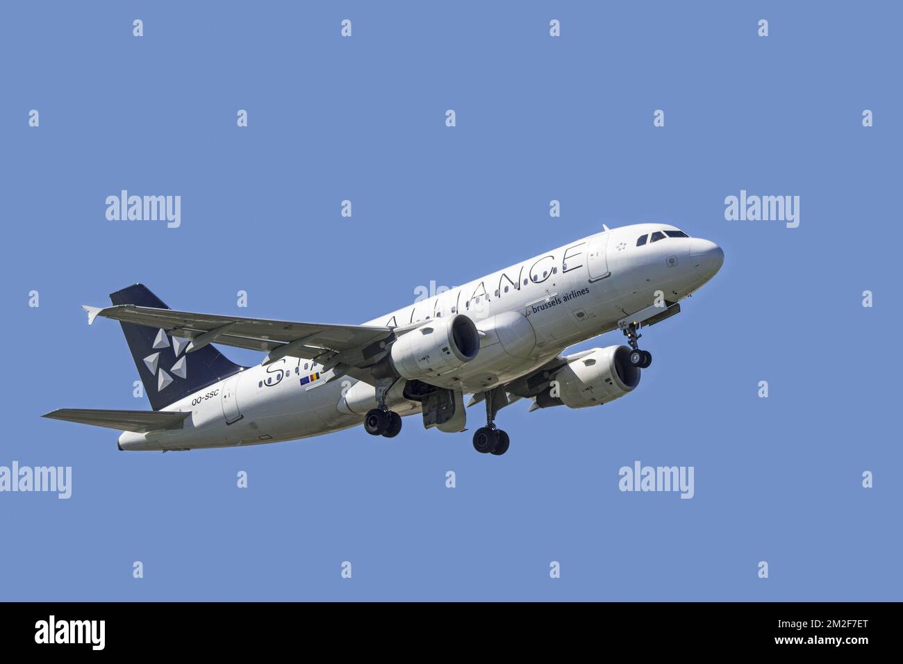 Airbus A319-112, narrow-body, commercial passenger twin-engine jet ...