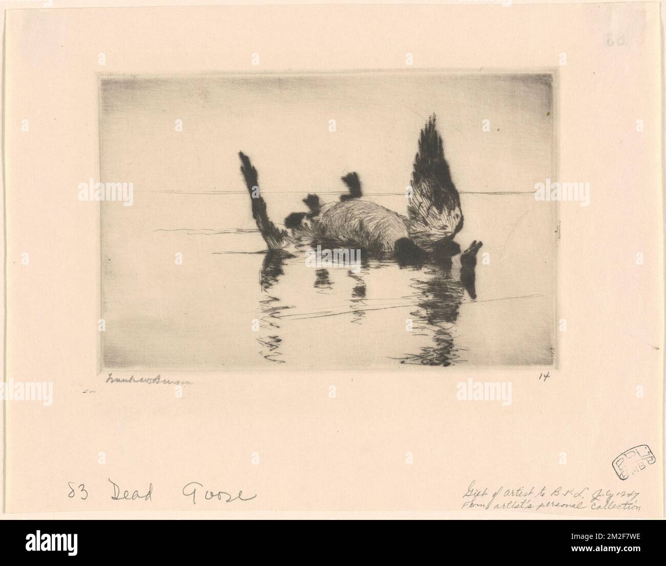 Dead goose , Geese, Dead animals, Bodies of water. Frank W. Benson ...