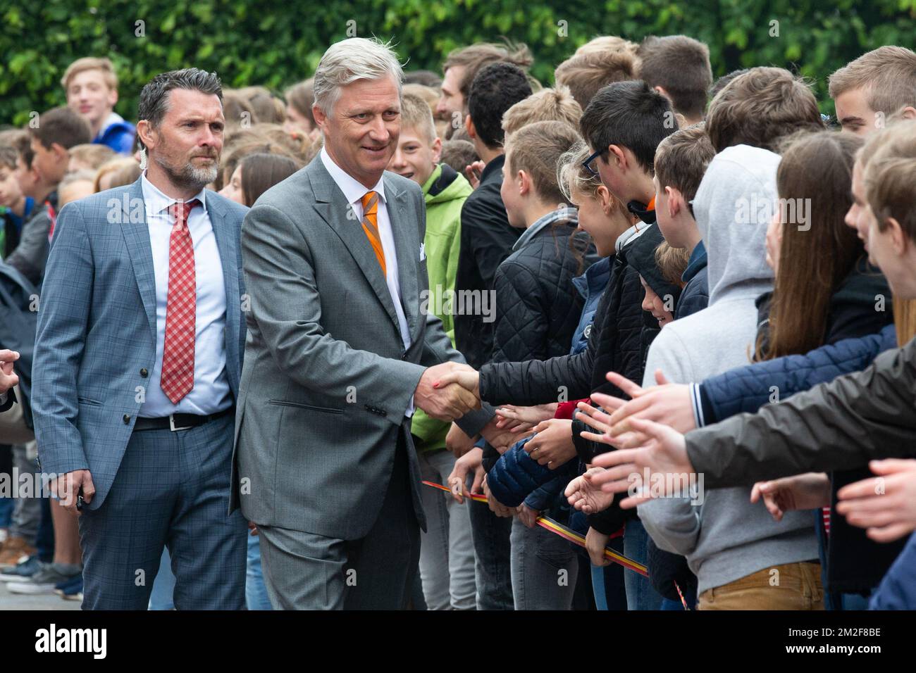King Philippe - Filip of Belgium pictured during a visit to the Sint ...