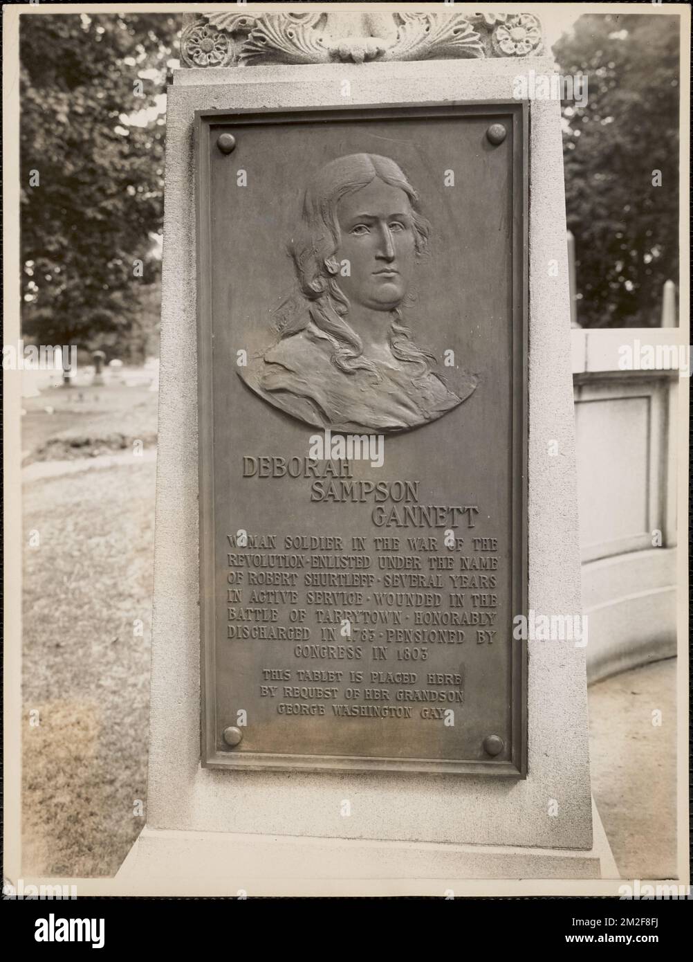 Deborah Sampson Gannett at Rock Ridge Cemetery, East Street and ...