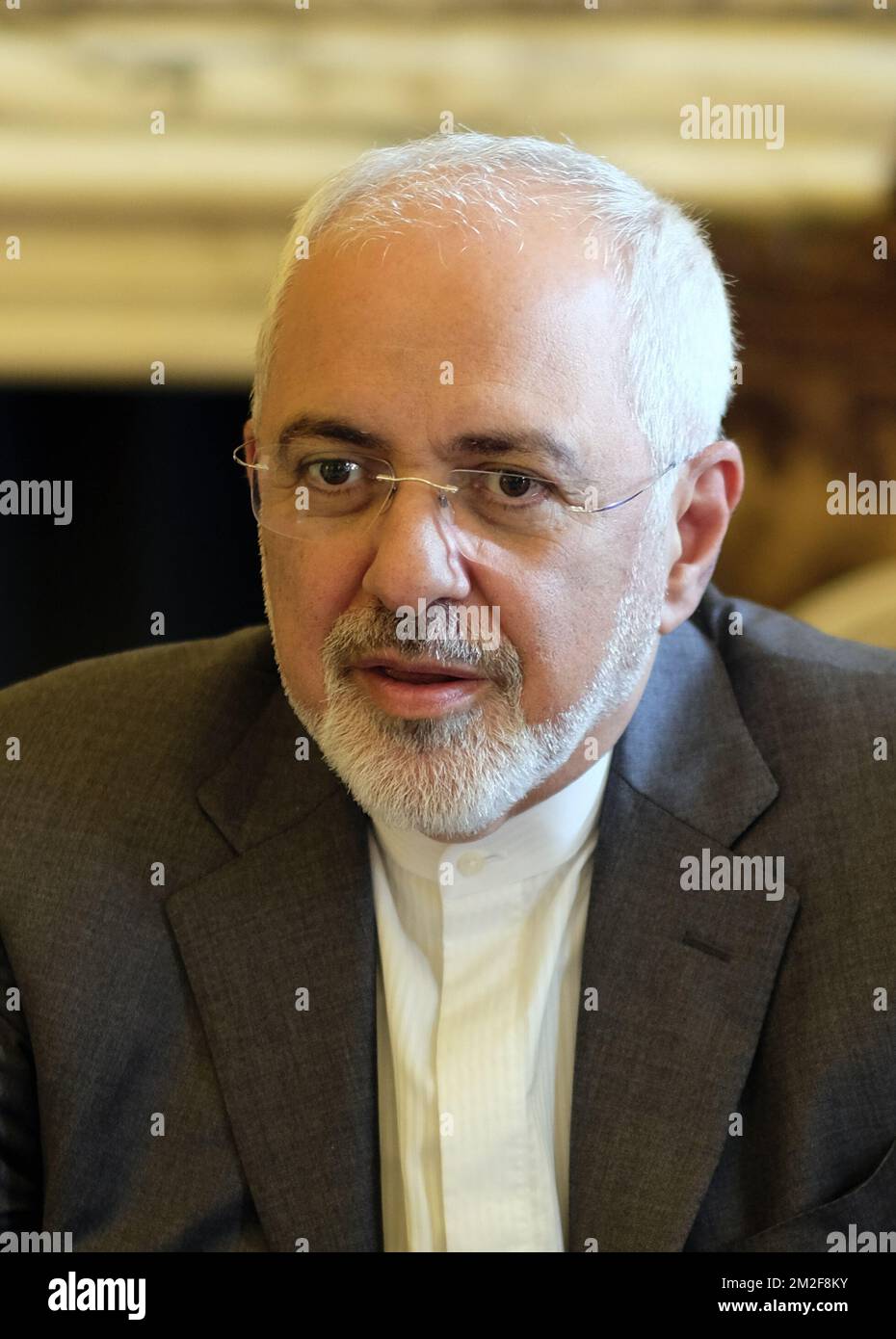 Iran Minister of Foreign Affairs Mohammad Javad Zarif pictured during a ...