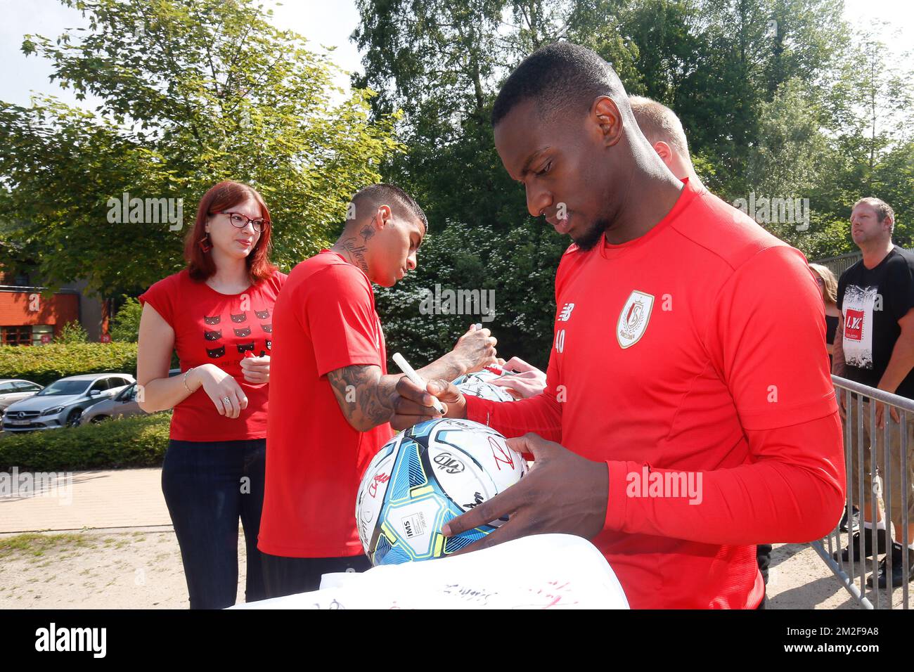 Standard's Paul-Jose Mpoku M'Poku Ebunge pictured during a fan day of ...