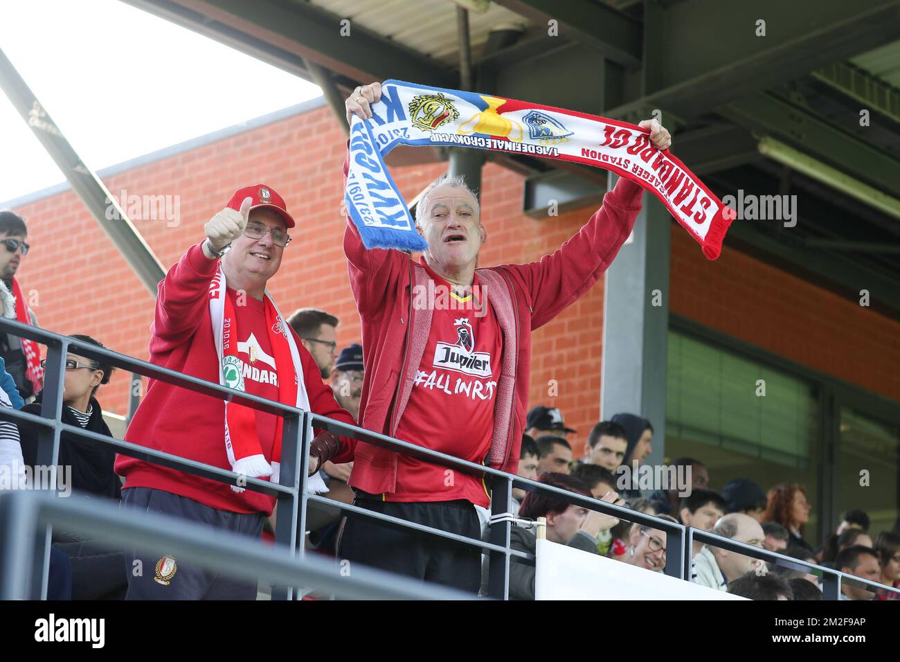 Standard's supporters pictured during a fan day of Jupiler Pro League ...