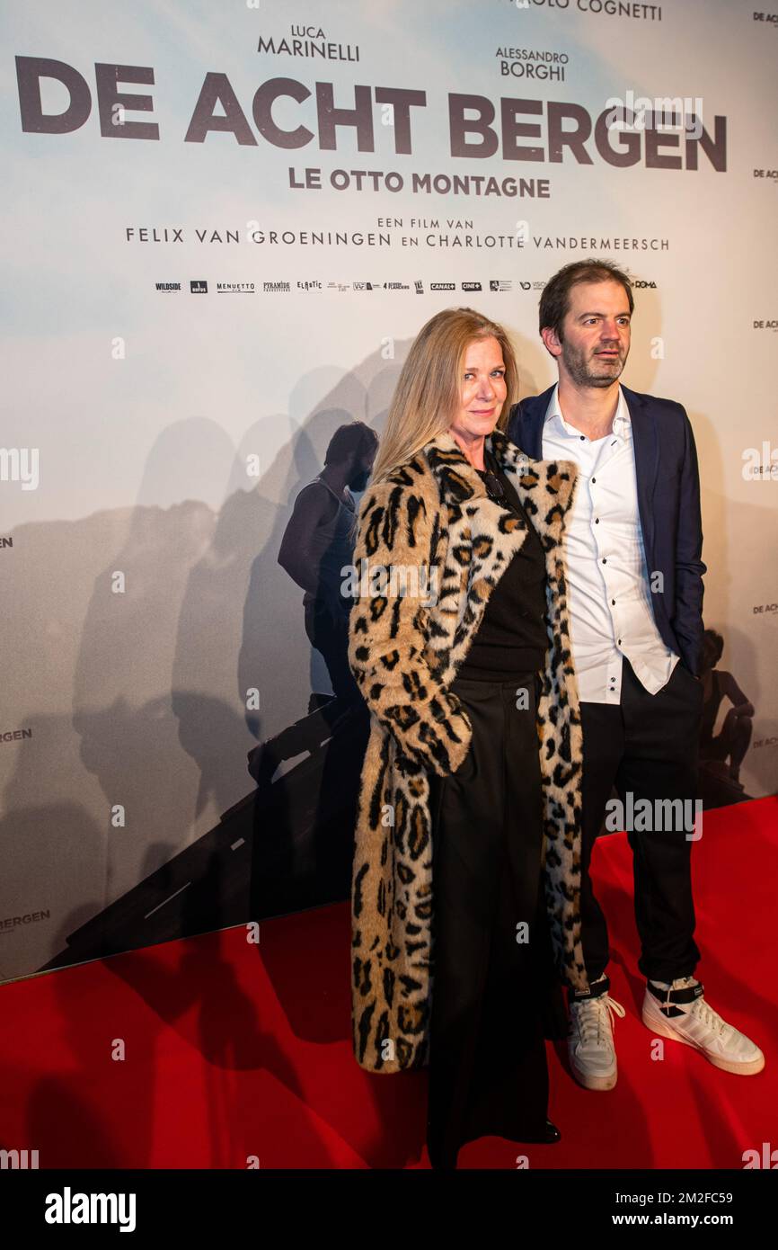 Antwerp. Belgium, 13 December 2022, Actress Barbara Sarafian (L) is ...