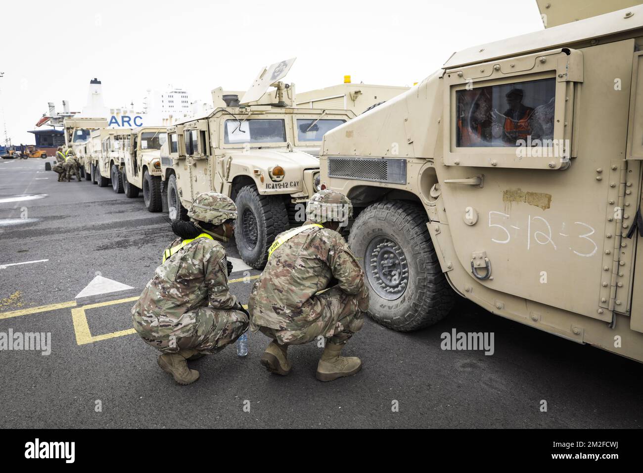 Illustration picture shows the military operation 'Fort to Port' of the ...