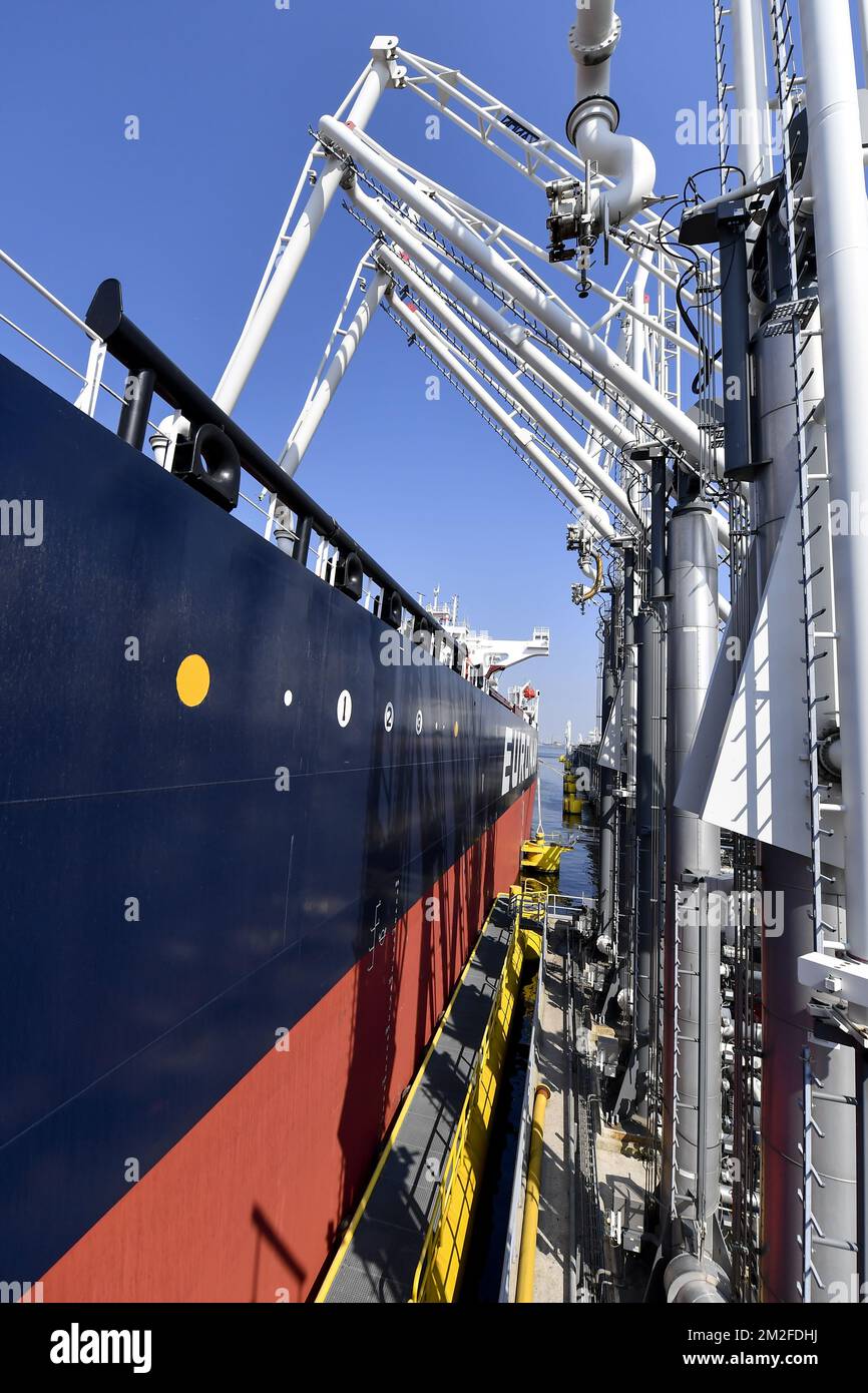 Illustration picture shows the Cap Quebec, a Suzemax tanker of the ...