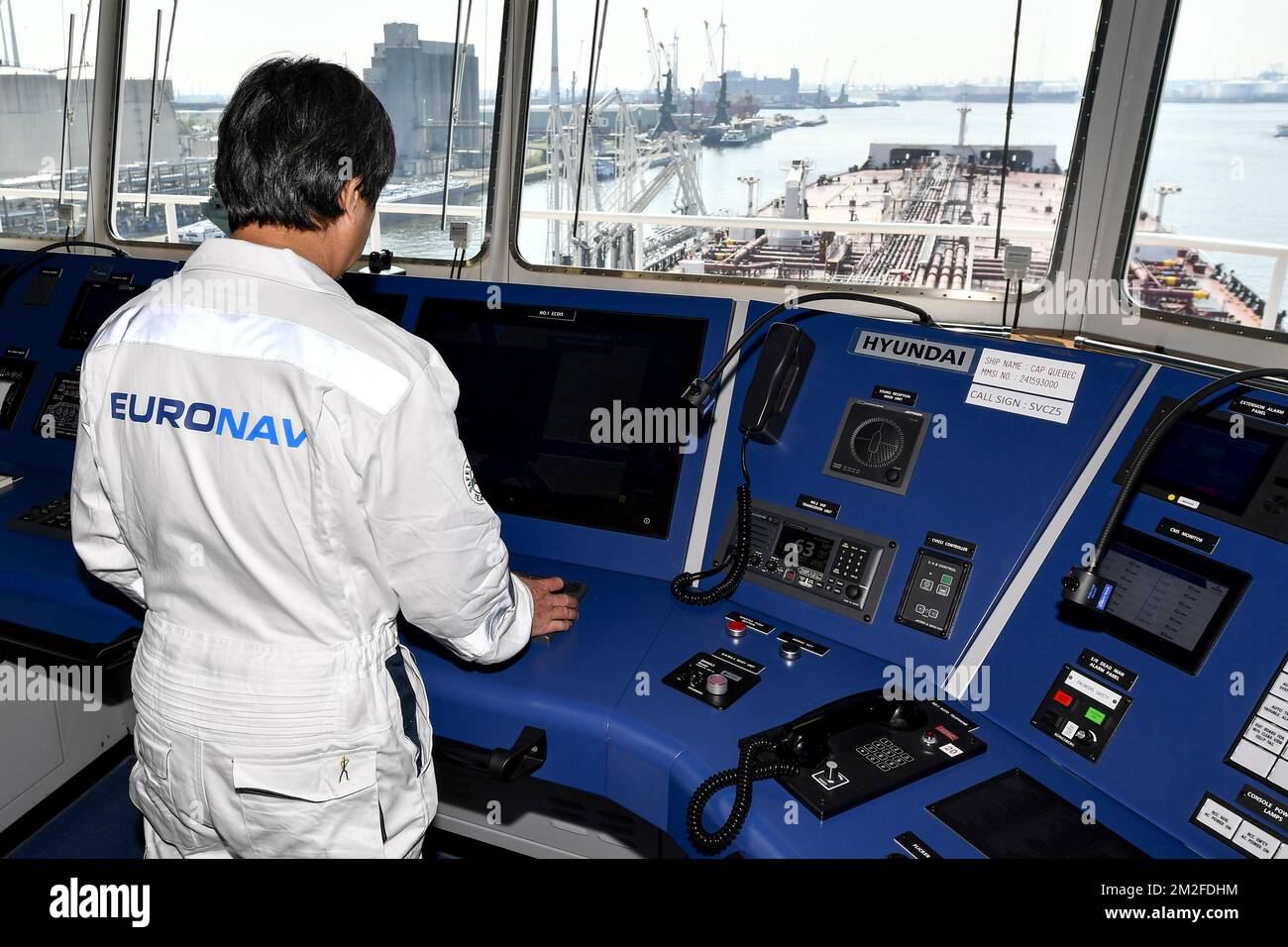 Illustration picture shows the Cap Quebec, a Suzemax tanker of the ...