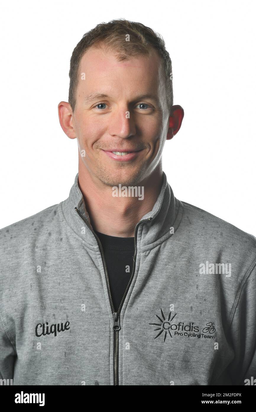 Belgian Dimitri Claeys of Cofidis poses for the photographer during a ...