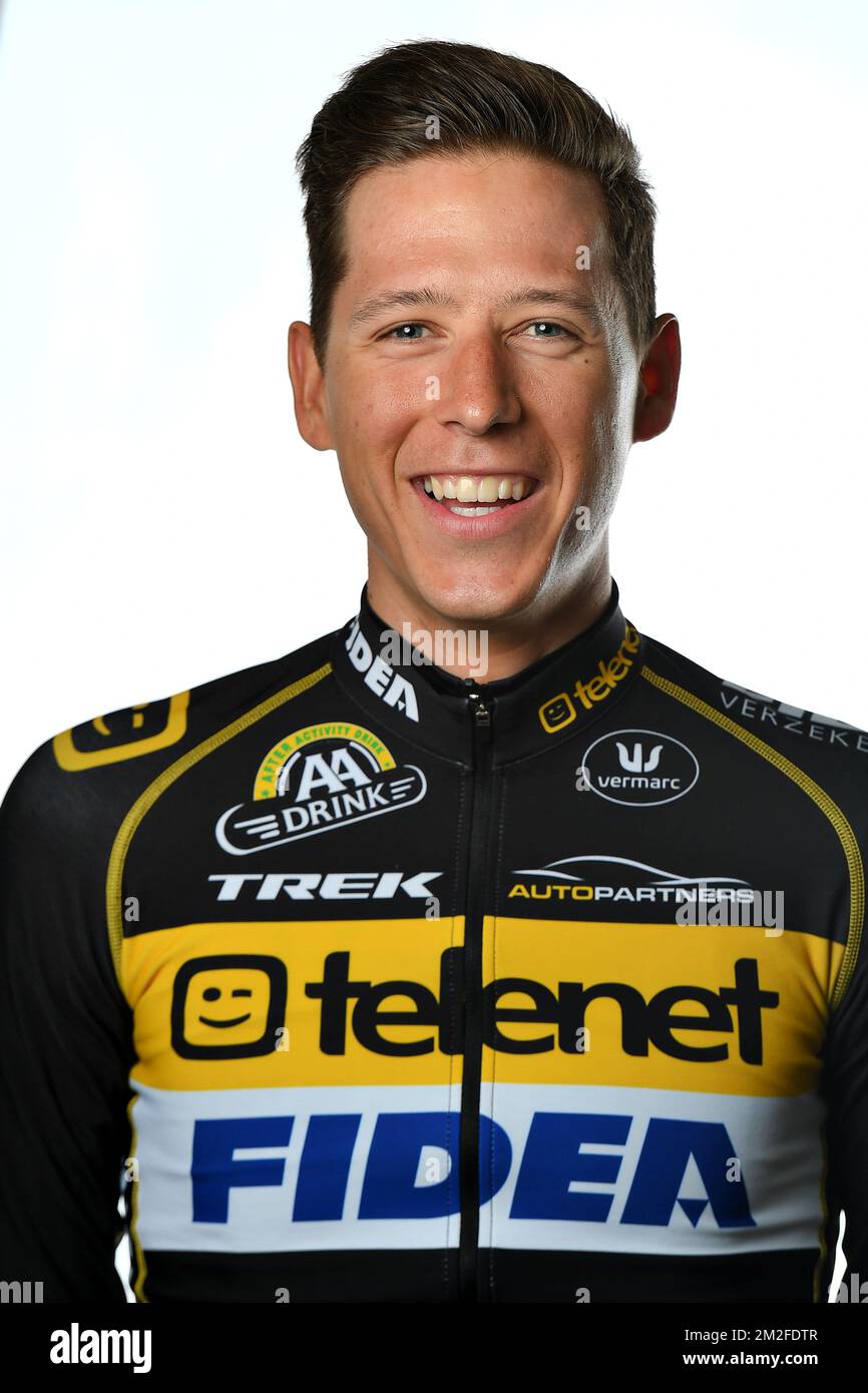 Belgian Nicolas Cleppe poses for the photographer during a portrait ...