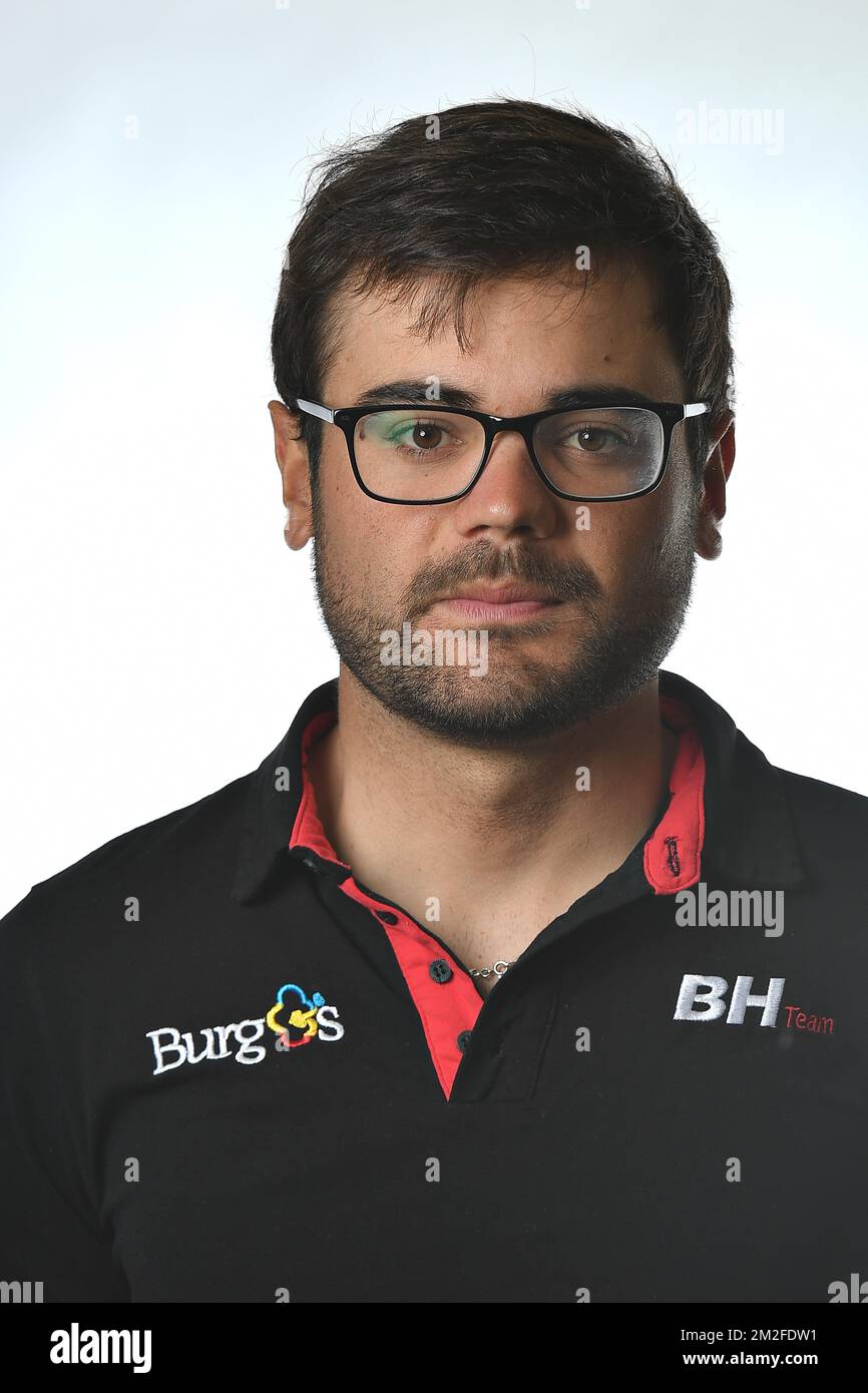 Spanish Daniel Lopez poses for the photographer during a portrait ...