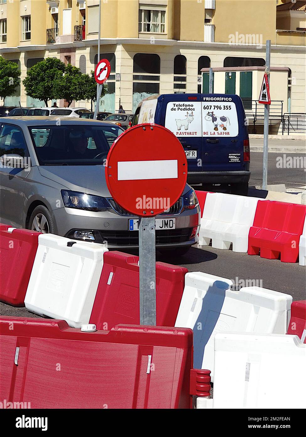 Panels no entry | Panneaux sens interdit 15/05/2018 Stock Photo - Alamy