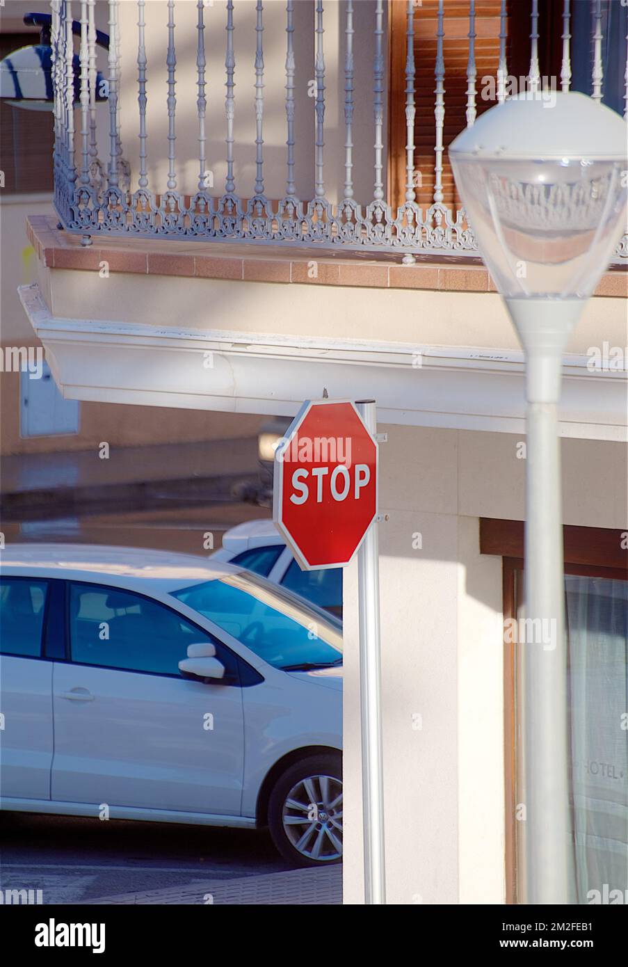 Stop panels | Panneaux stop 17/04/2018 Stock Photo - Alamy