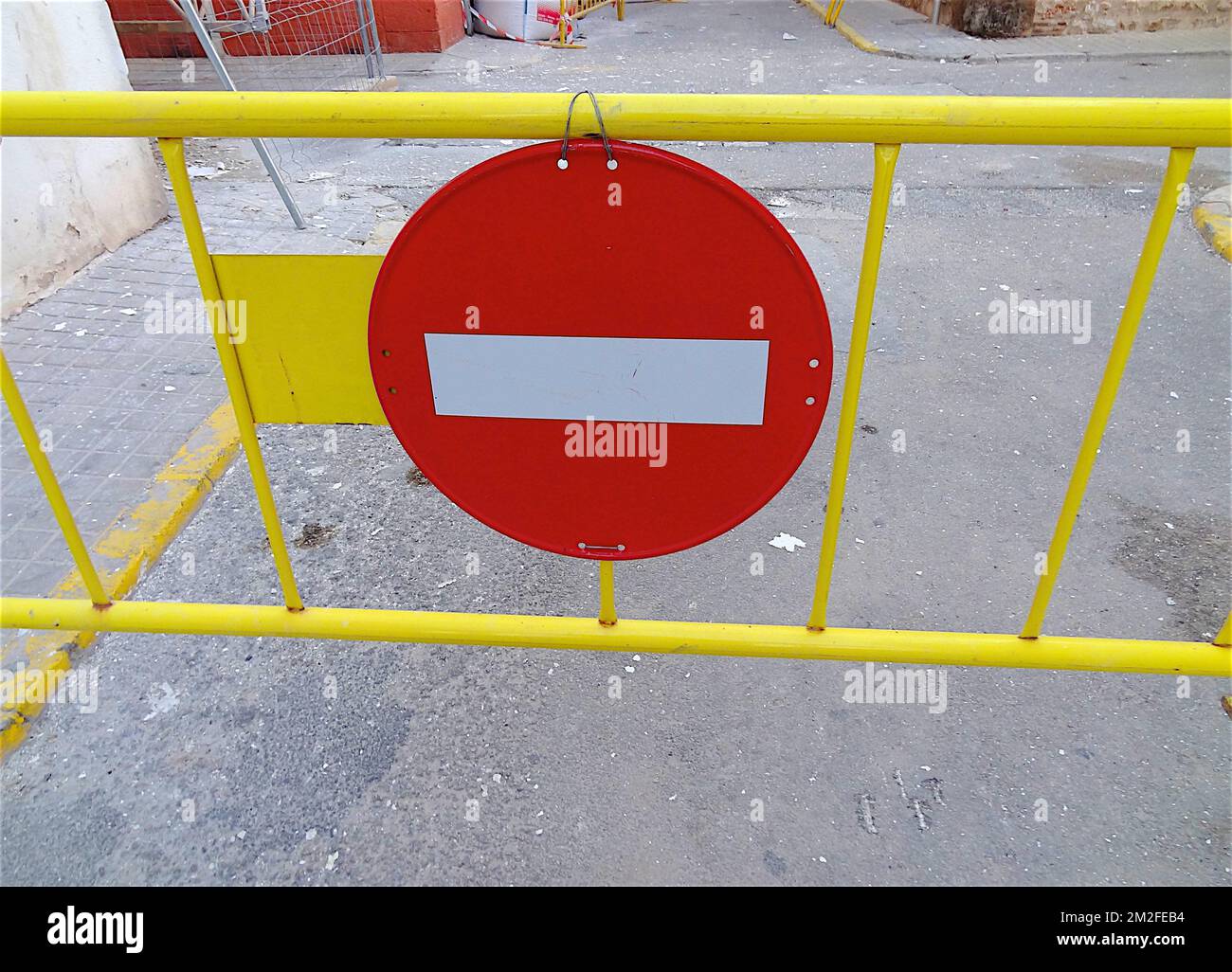 Panels no entry | Panneaux sens interdit 18/05/2018 Stock Photo - Alamy