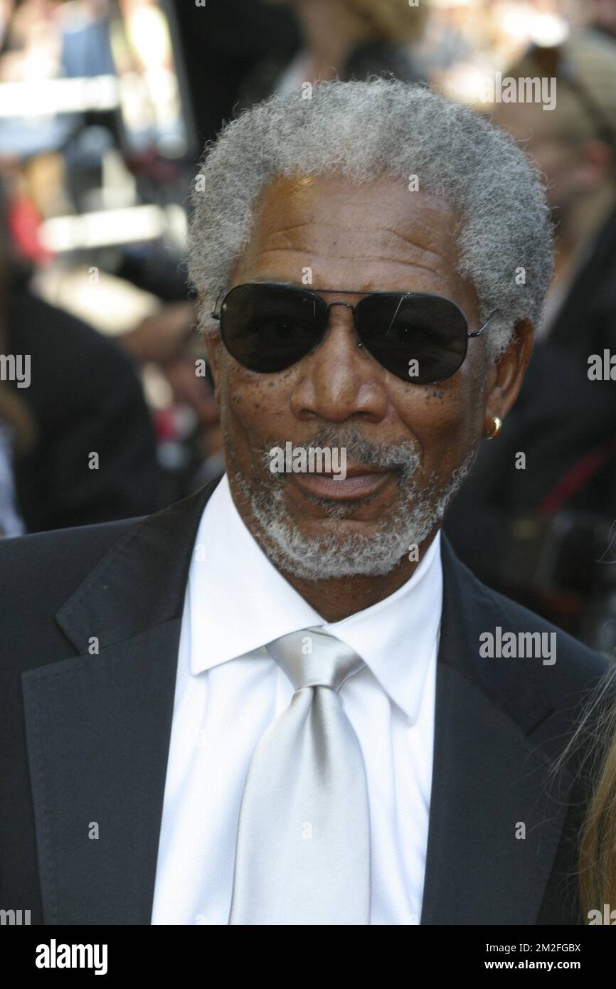 Morgan Freeman on the red carpet at the 2005 Cannes Film Festival ...