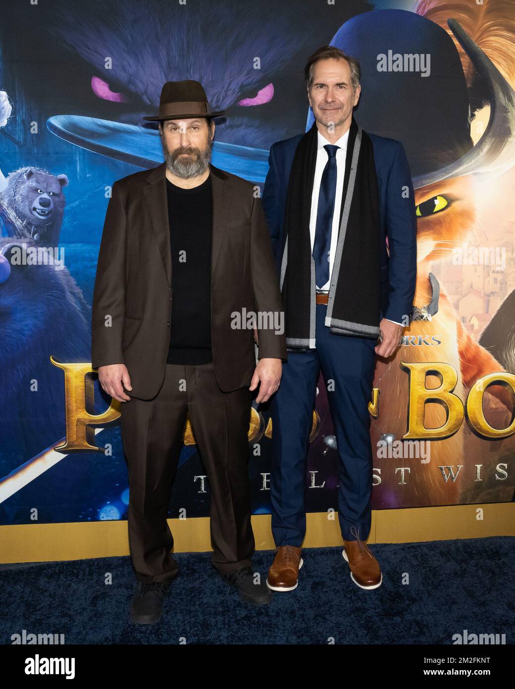 New York, USA. 13th Dec, 2022. (L-R) Tommy Swerdlow and Paul Fisher arrive on the red carpet for ...