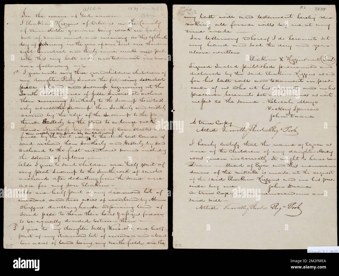 Deed of property in Orleans sold to Adam Smith of Chatham by Mary ...