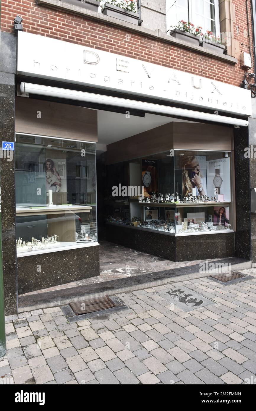 Illustration shows the Devaux jewellery in Rochefort, where a robbery ...