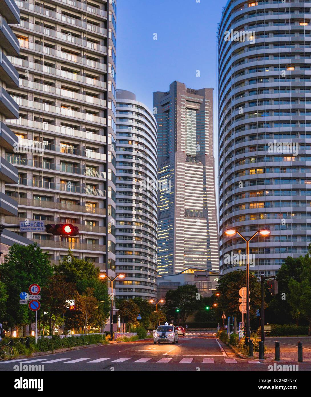 At the end of this alley of high-rise condos sits the tallest building ...