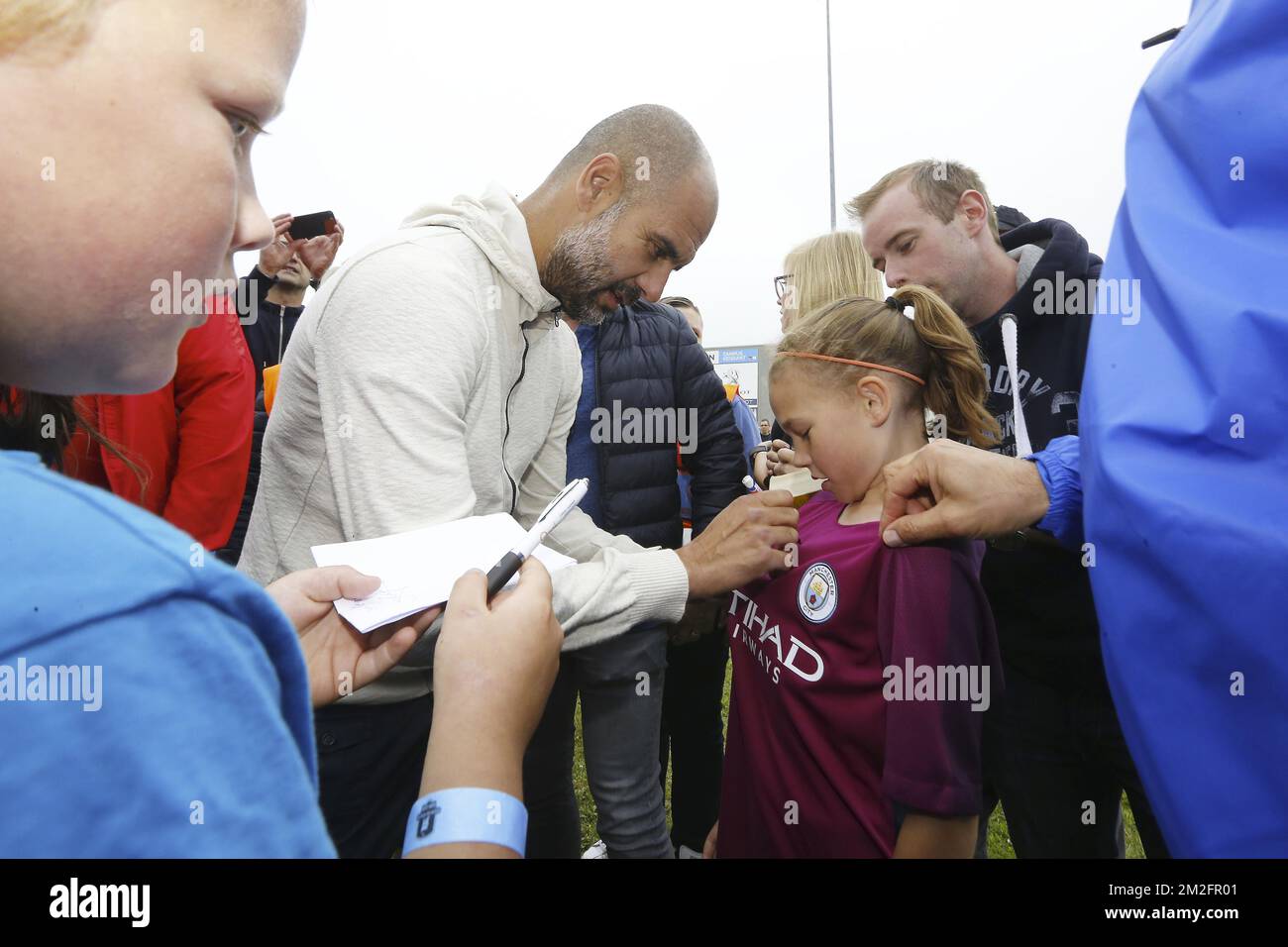 Manchester City head coach Pep Guardiola pictured during the 'Kevin de ...