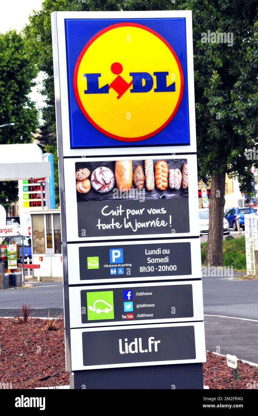 Mark | Enseigne Lidl 02/06/2018 Stock Photo - Alamy