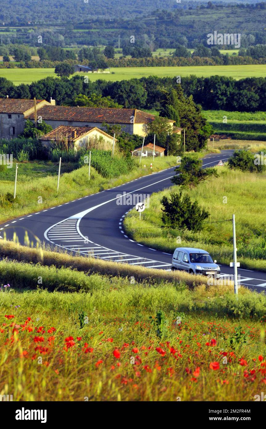 Paysage routier de voiture hi-res stock photography and images - Alamy