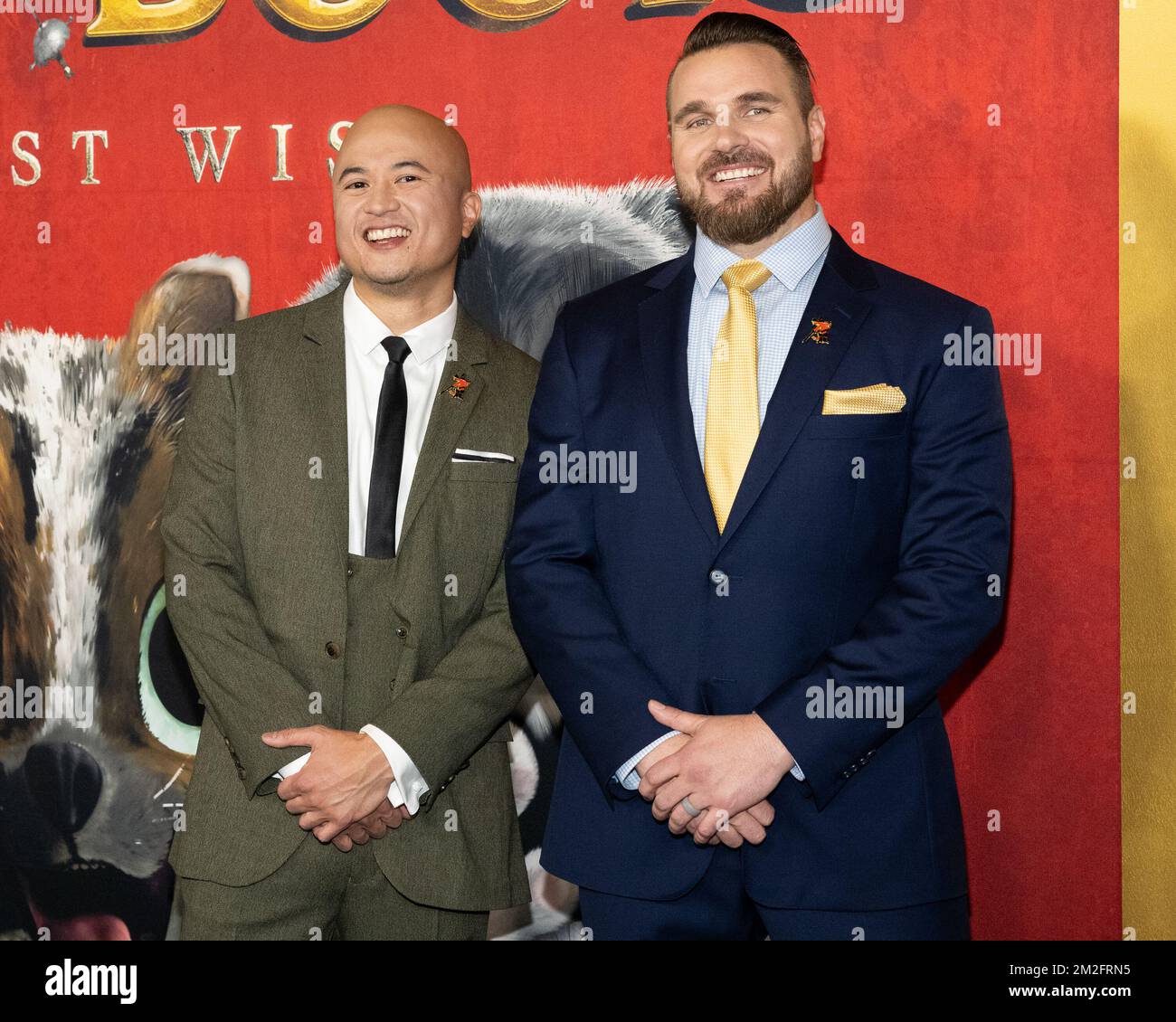 New York, USA. 13th Dec, 2022. Januel Mercado and Joel Crawford arrive ...