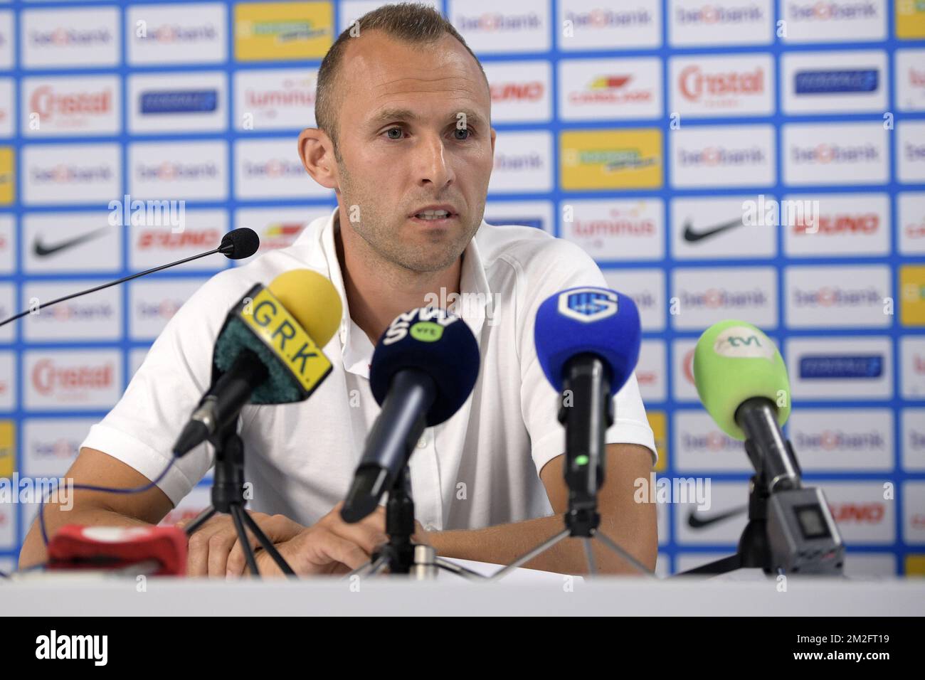 Genk's Thomas Buffel pictured during a press conference of Belgian ...