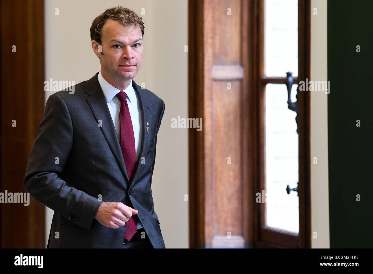 Royal Palace spokesman Francis Sobry pictured during a meeting between ...