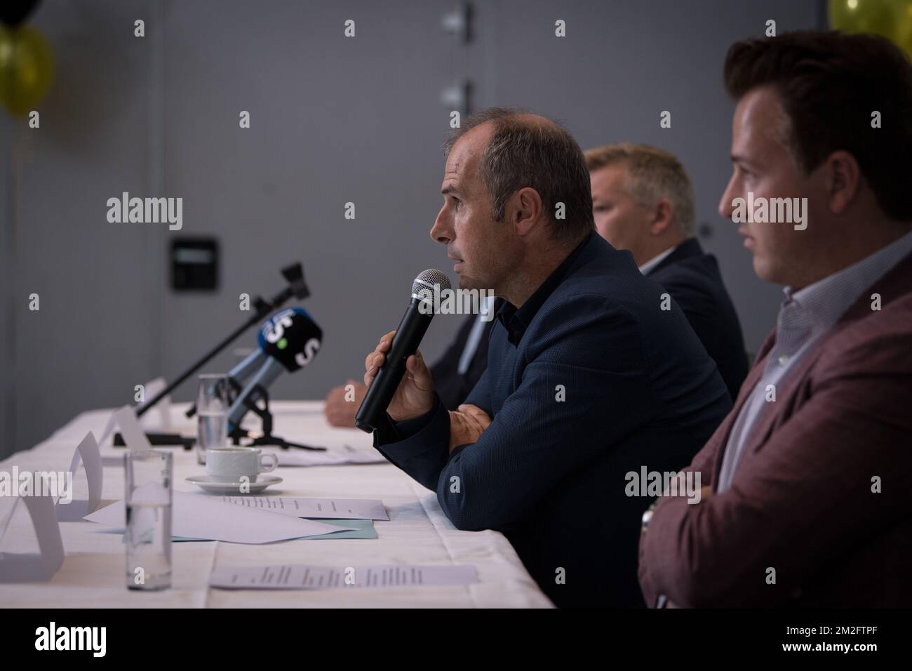 Frank Janssen pictured during a press conference of new soccer team KSK ...