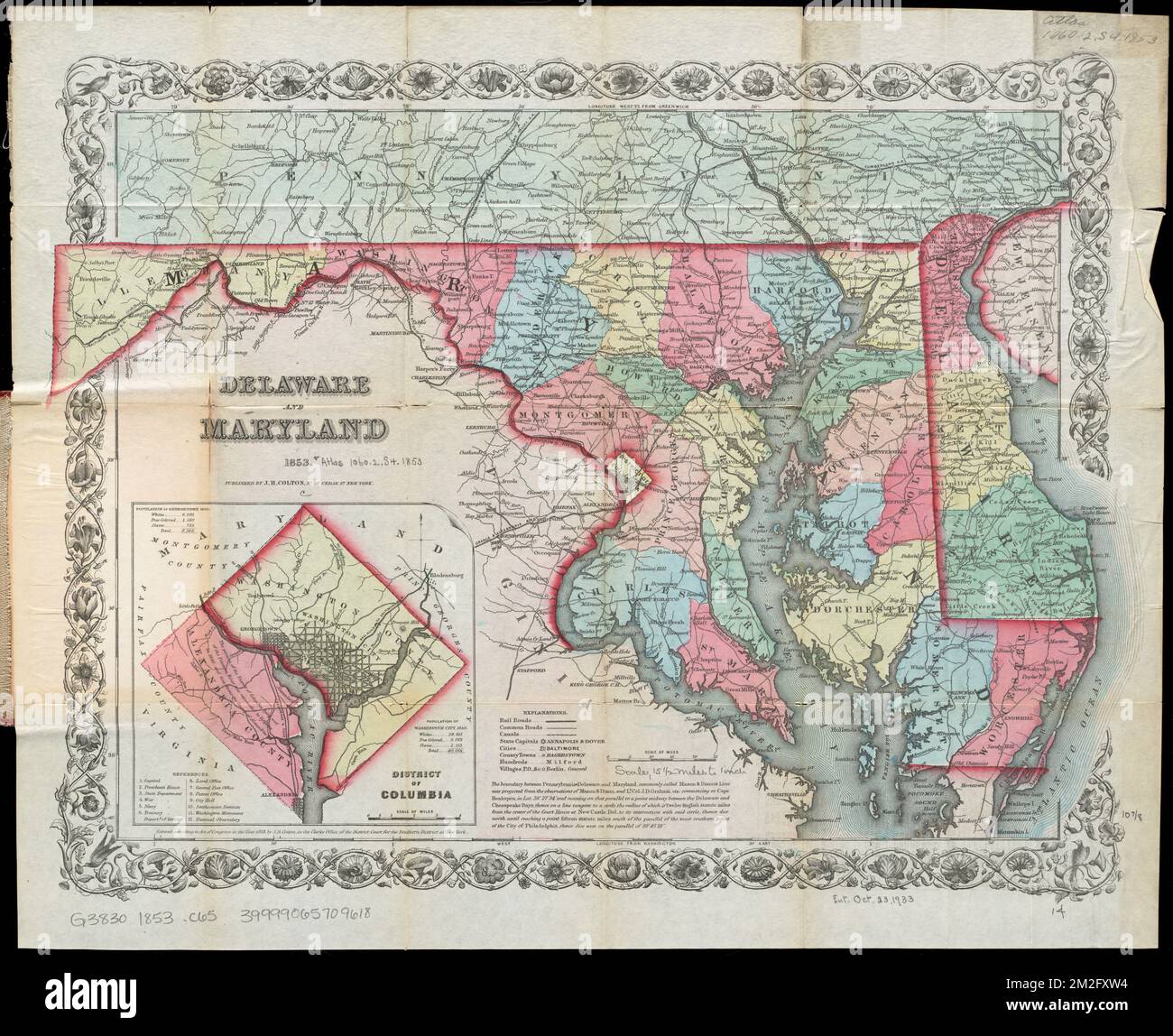 Delaware and Maryland , Delaware, Maps, Washington D.C., Maps, Maryland ...