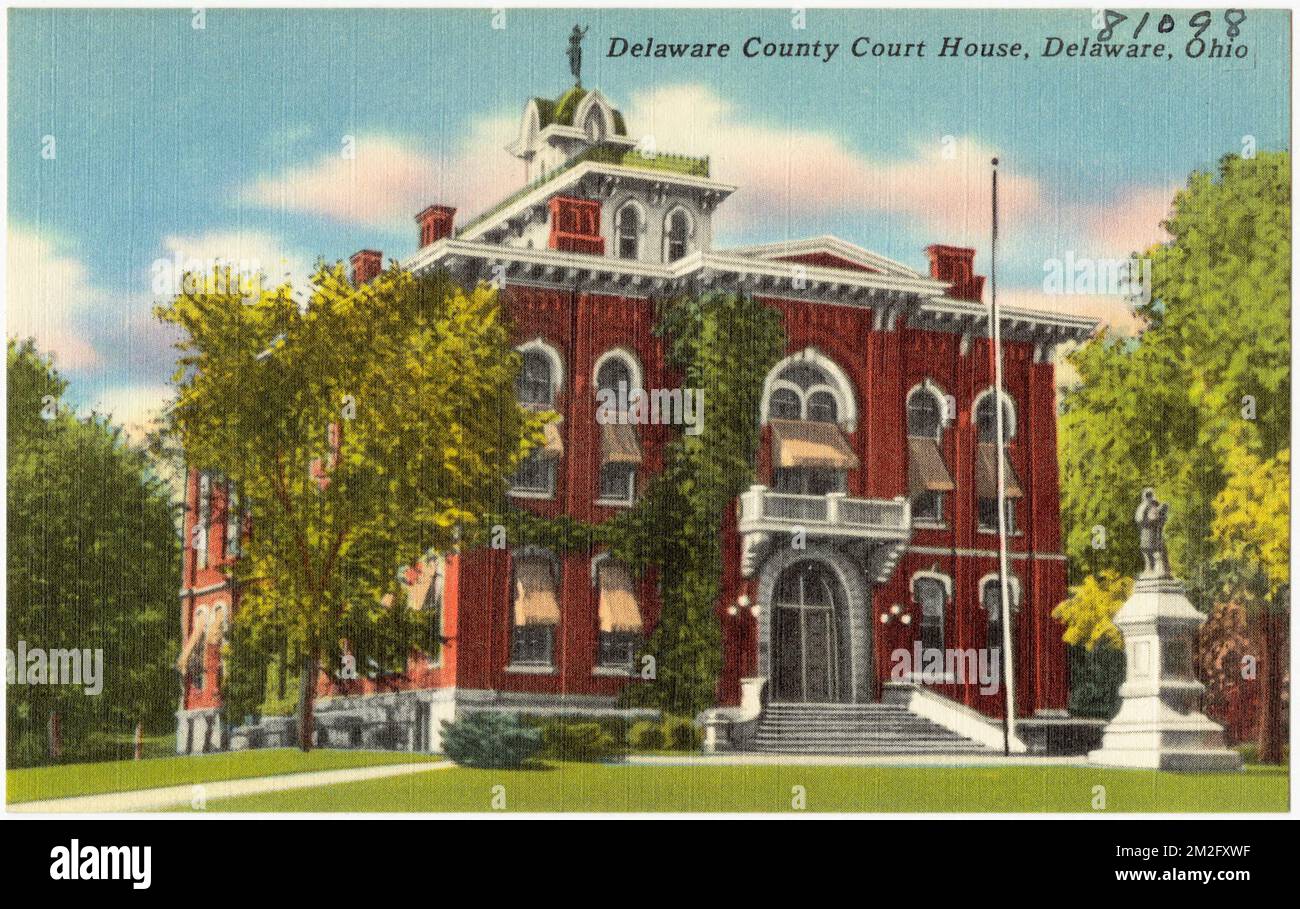 Delaware County Court House, Delaware, Ohio , Courthouses, Tichnor ...