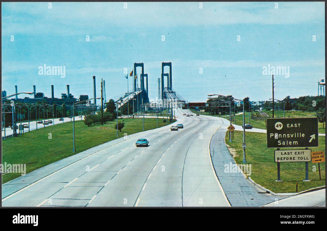 Delaware Memorial Bridge, Wilmington, Delaware , Bridges, Tichnor ...