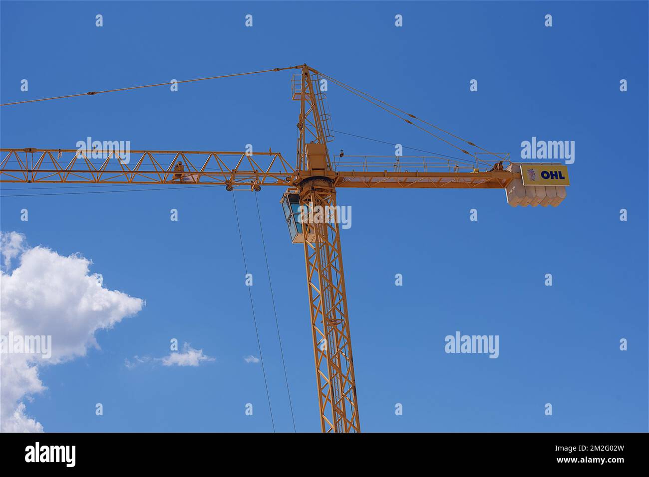 Works crane | Grue chantier, 12/06/2018 Stock Photo - Alamy