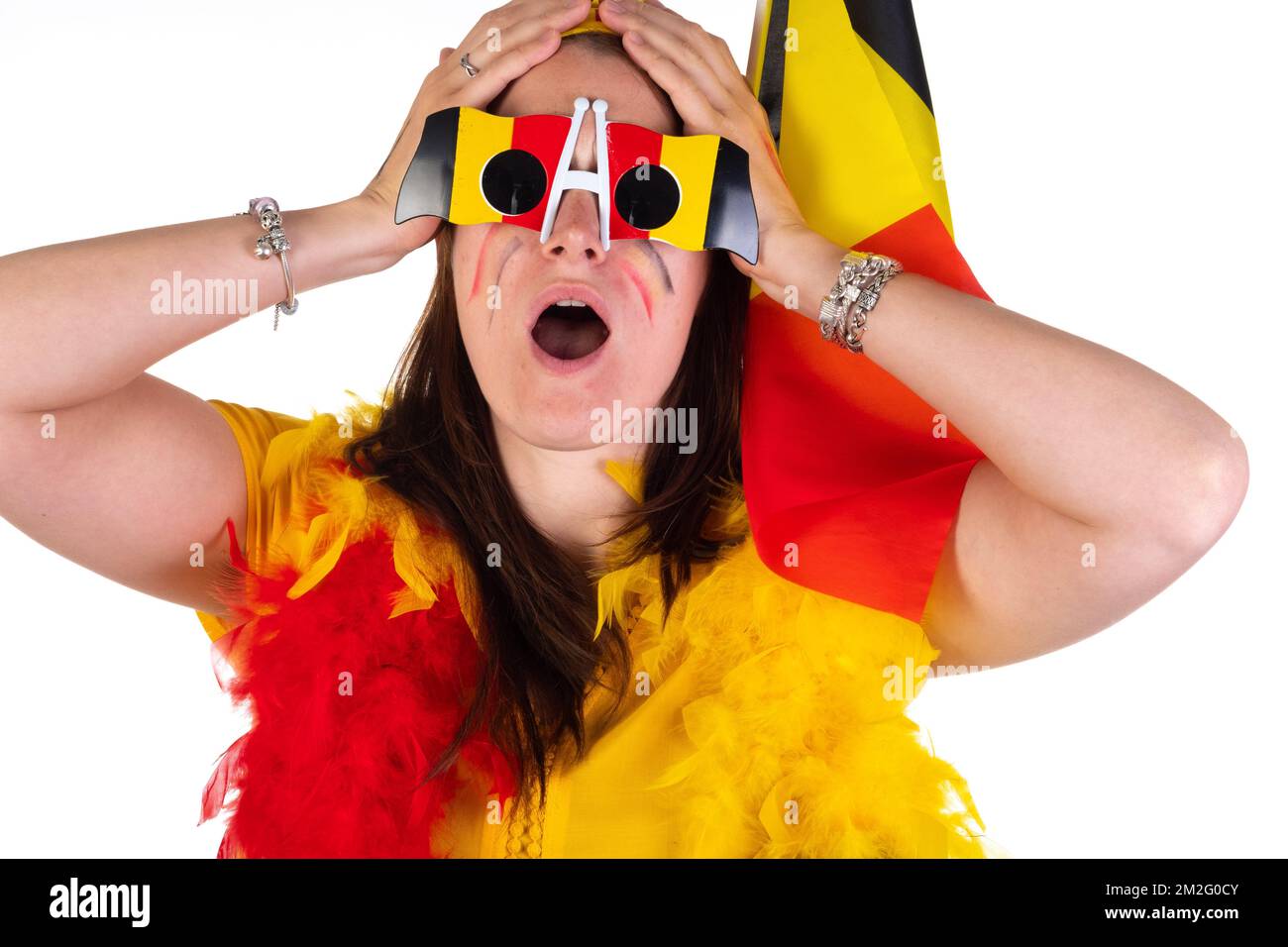 Belgian supporter. | Supporter belge. 05/05/2016 Stock Photo - Alamy