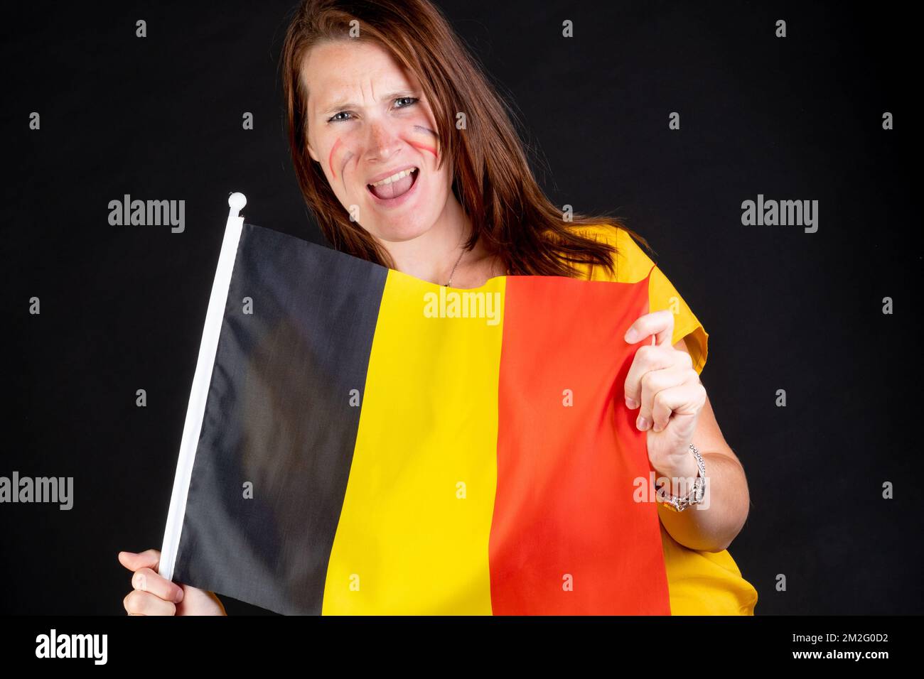 Belgian supporter. | Supporter belge. 05/05/2016 Stock Photo - Alamy