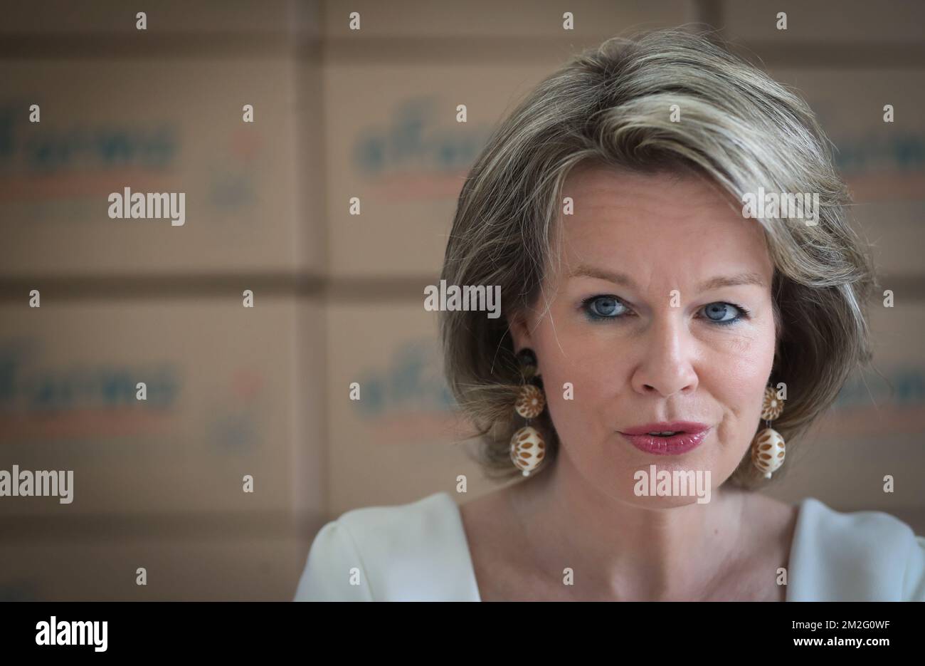 Queen Mathilde of Belgium meets with enterprises focusing on ...