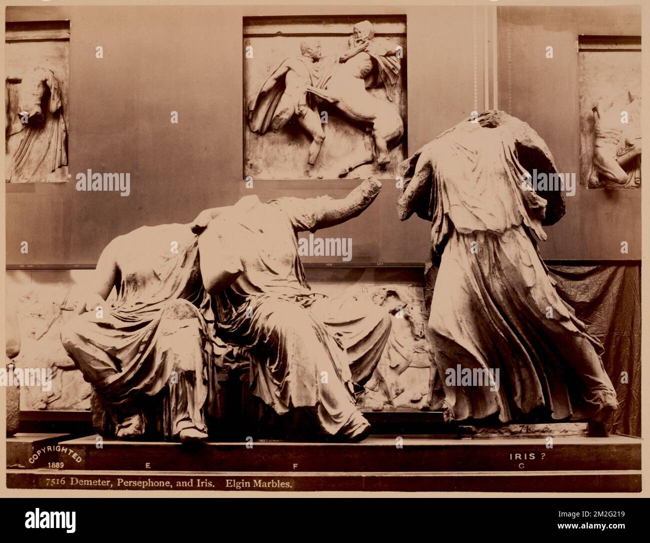 Demeter, Persephone, and Iris. Elgin marbles , Antiquities, Sculpture ...