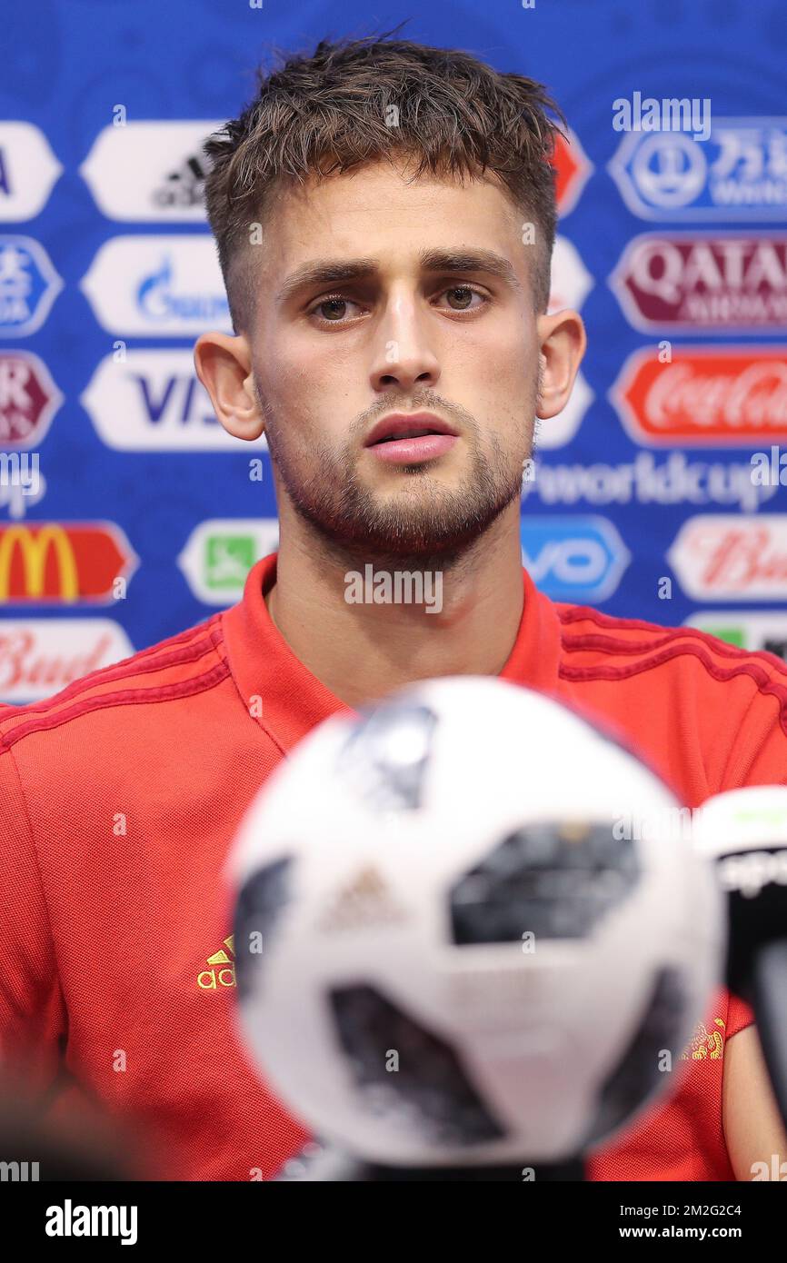 Belgium's Adnan Januzaj pictured during a press conference of Belgian ...