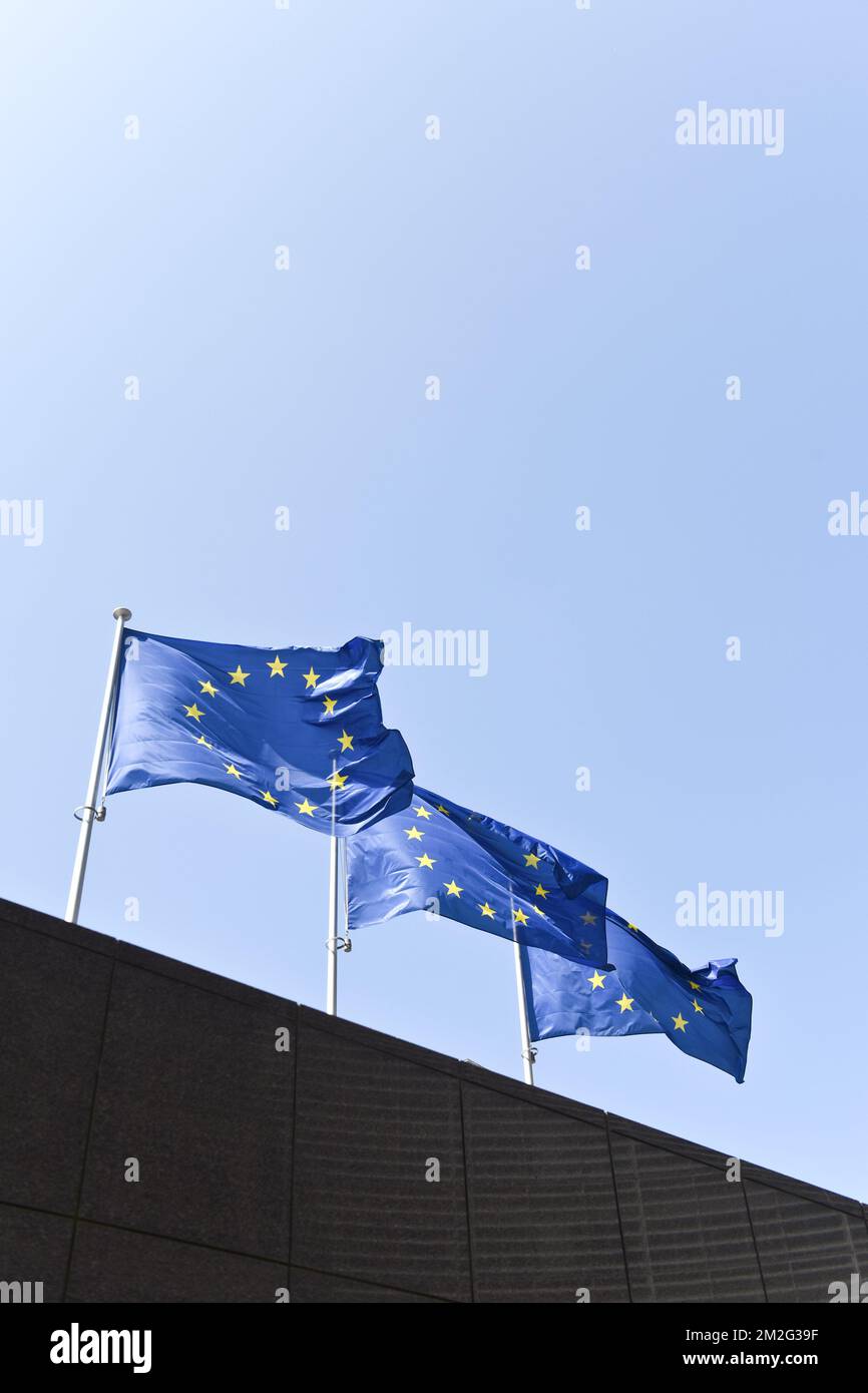Drapeau euro hi-res stock photography and images - Alamy