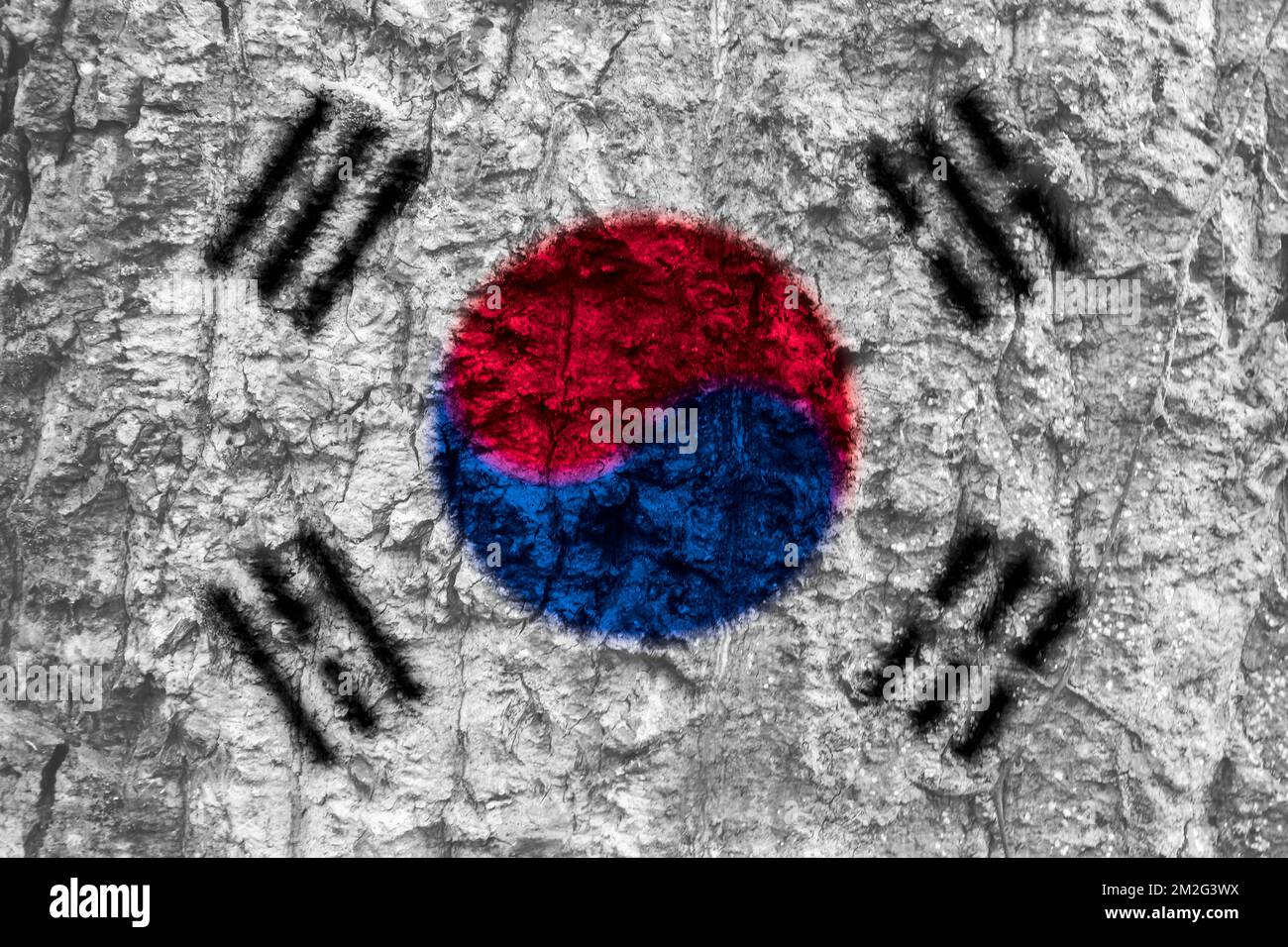 korean flag texture as background Stock Photo - Alamy