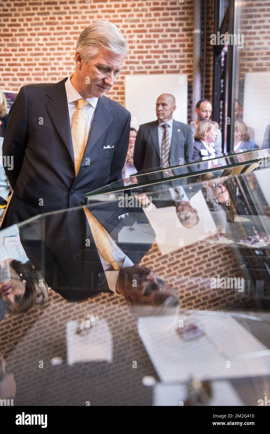 King Philippe - Filip of Belgium pictured during a visit to the Mont-de ...