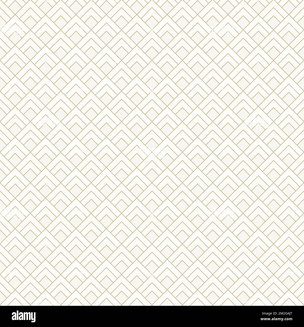Modern rhombus (diamond, tilted square) shape seamless pattern in beige ...