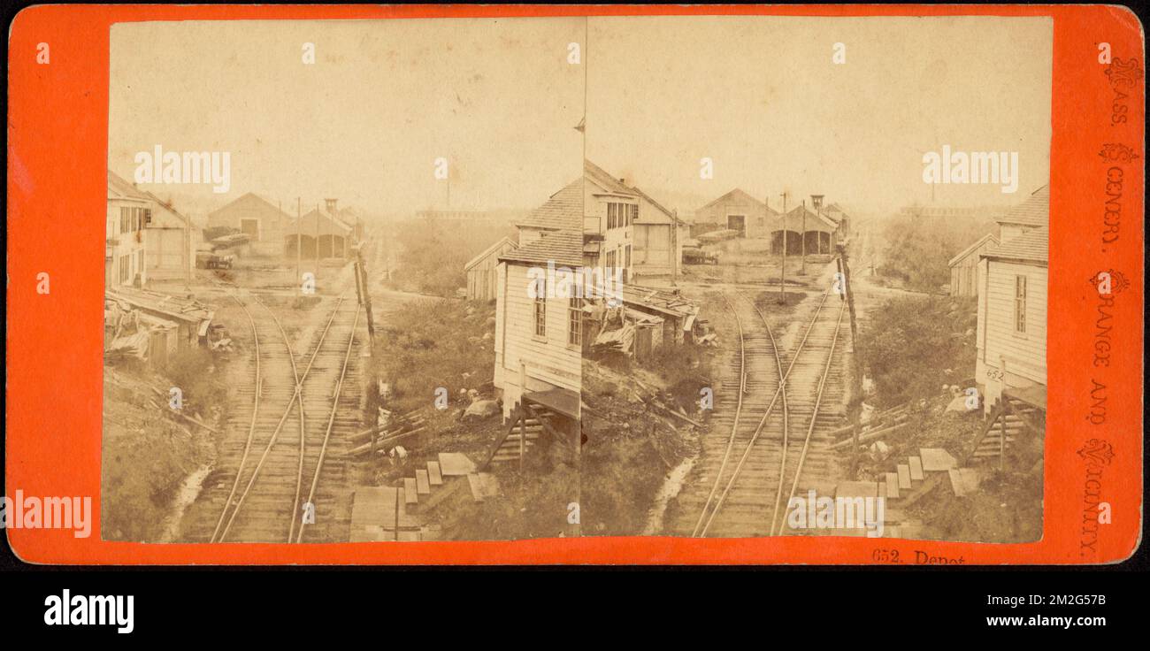 Depot , Railroad stations, Railroad tracks Stock Photo - Alamy