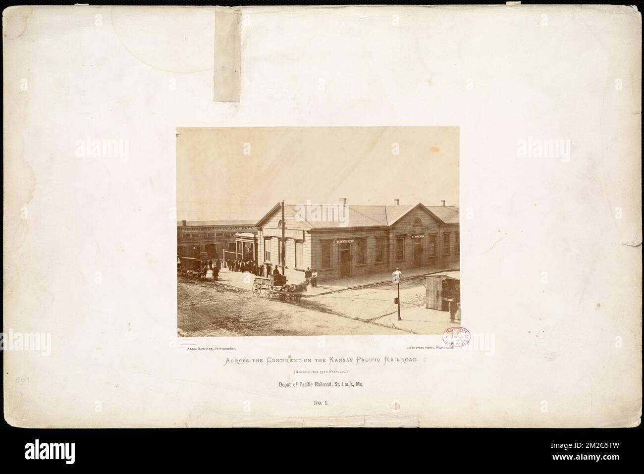 Depot of Pacific Railroad, St. Louis, Mo. , Railroad stations, Union ...