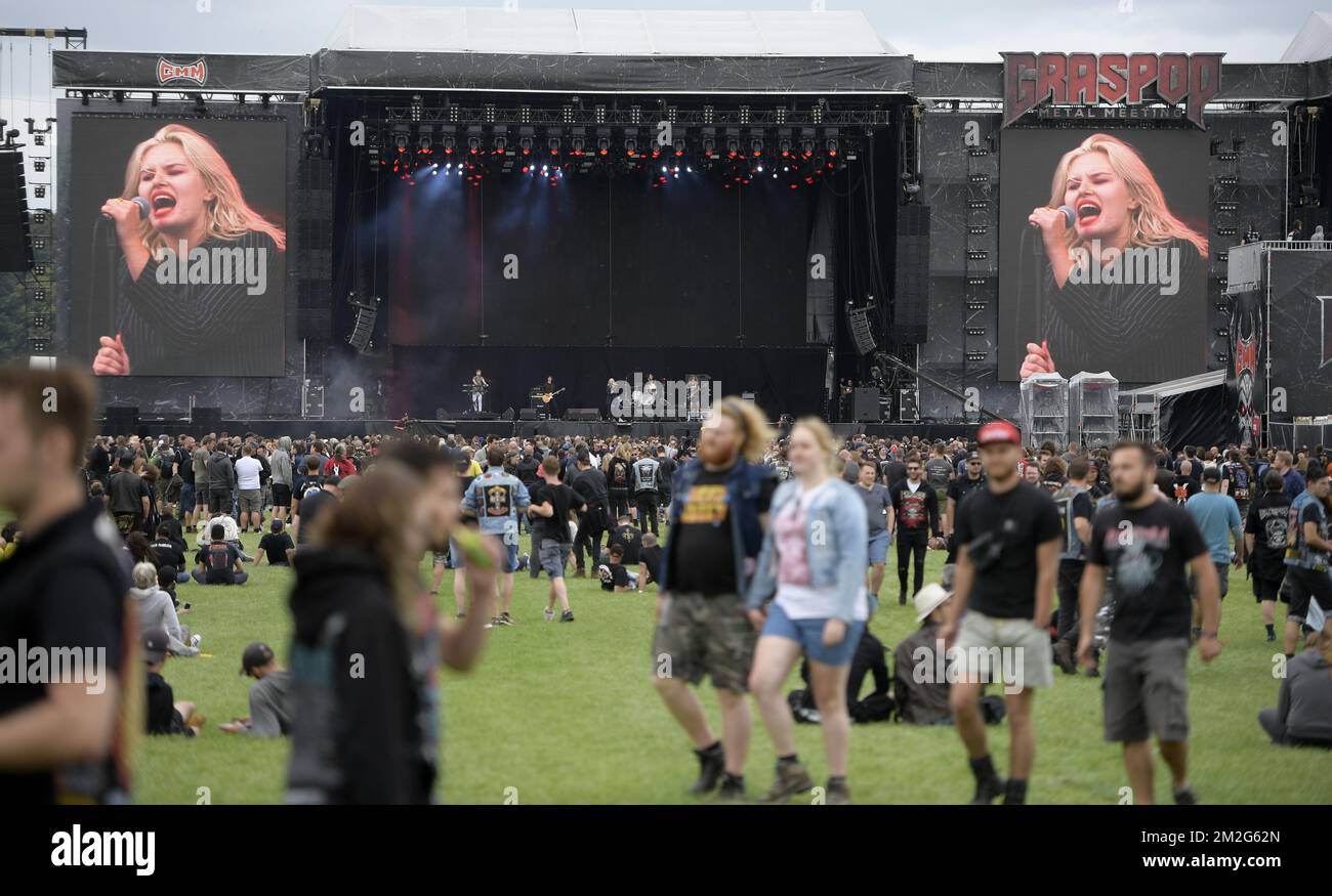 Illustration picture shows the first day of the Graspop Metal Meeting ...