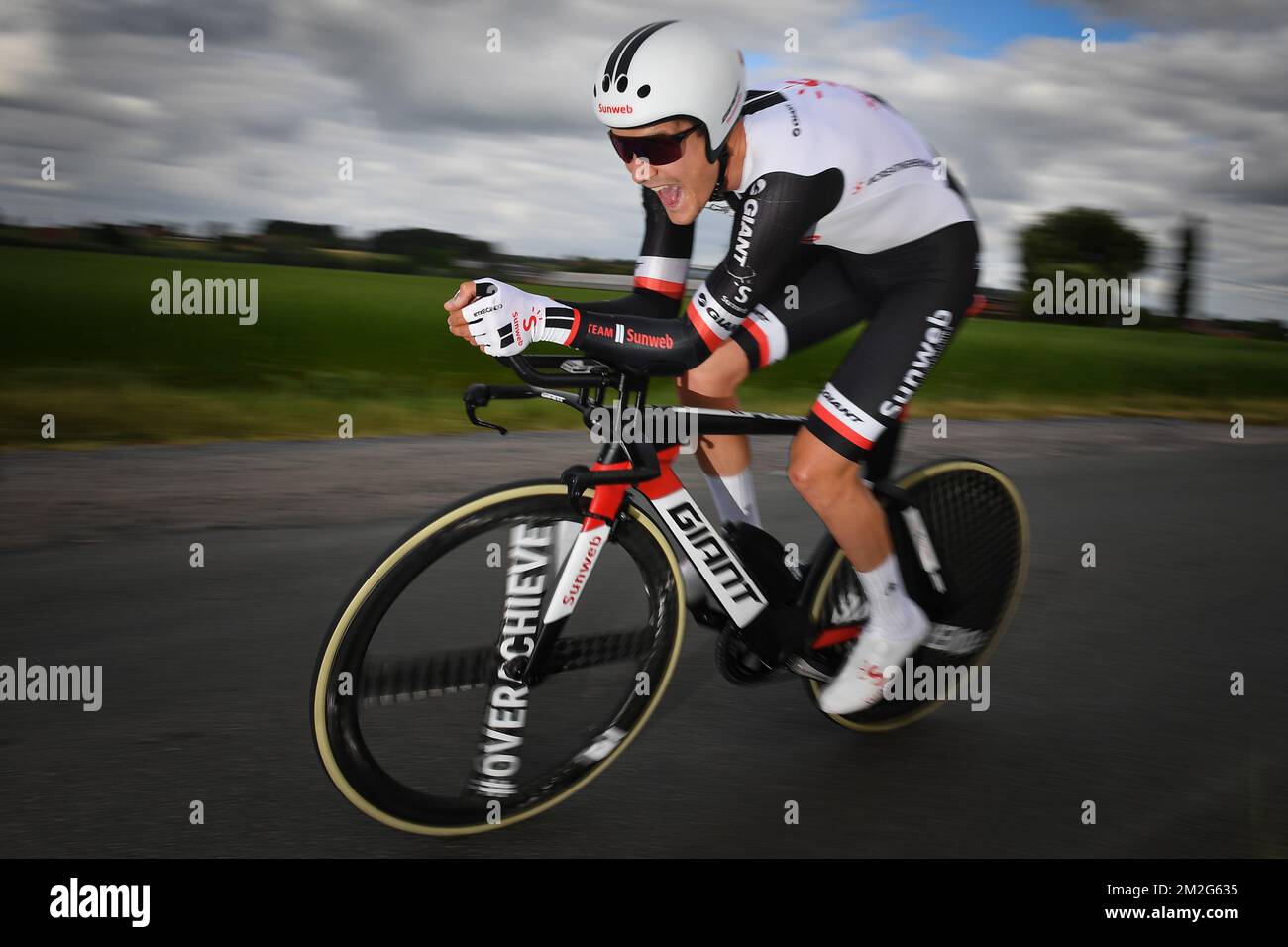 Belgian Louis Vervaeke of Team Sunweb pictured in action during the men ...