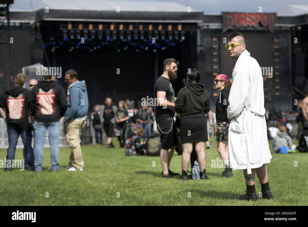 Illustration picture shows the first day of the Graspop Metal Meeting ...